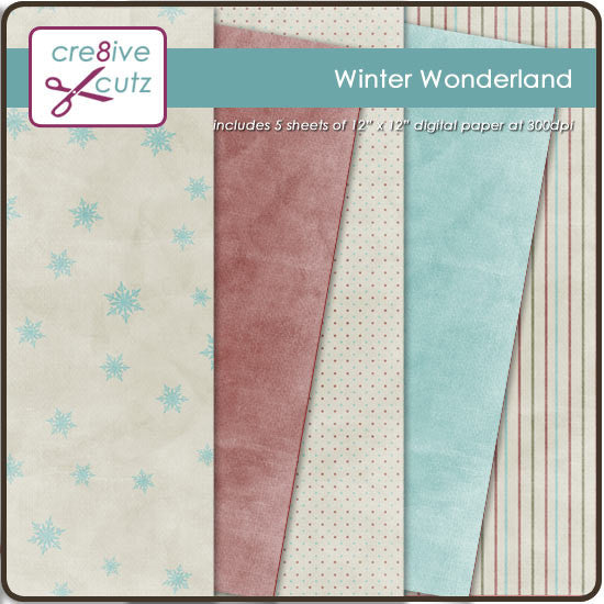 Winter Wonderland Digital Paper Pack – Cre8ive Cutz