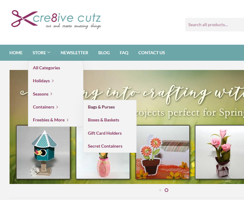 Our Website Has a Brand New Menu Structure! – Cre8ive Cutz