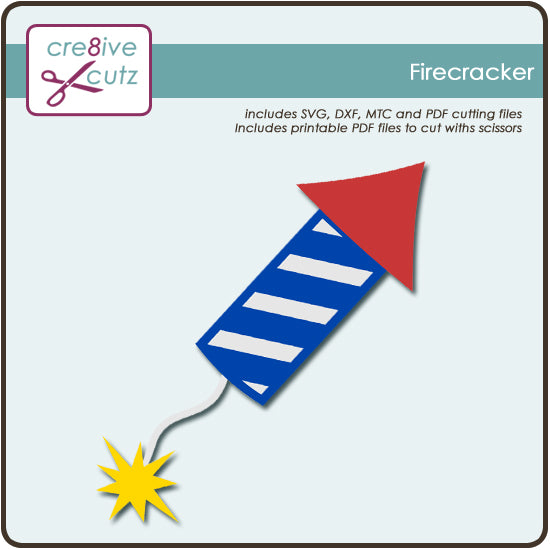 Firecracker - Free Papercraft Pattern – Cre8ive Cutz
