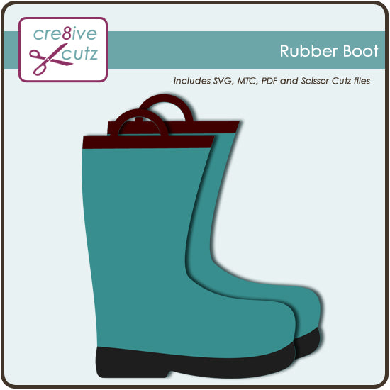 Rubber Boot SVG Cutting File Freebie – Cre8ive Cutz