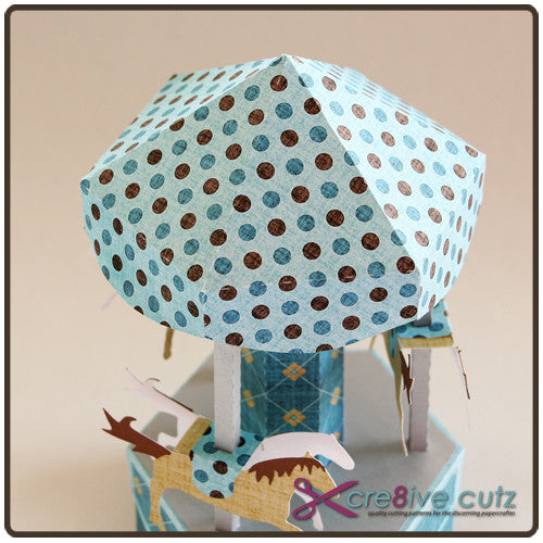 Carousel Box 3D Paper Crafting Pattern – Cre8ive Cutz