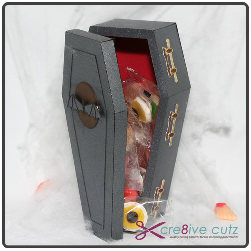 open vampire coffin
